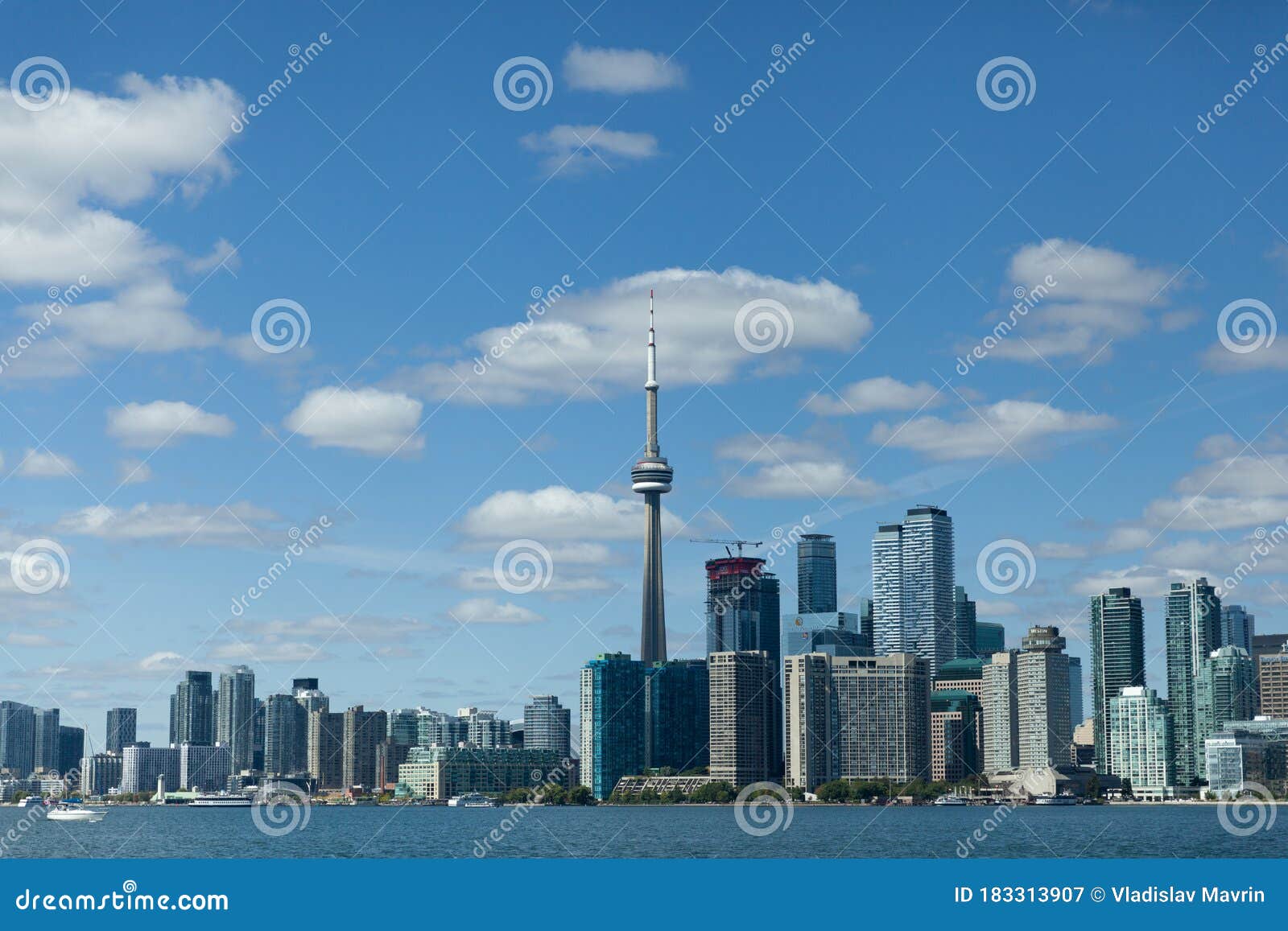 Toronto skyline, Canada editorial photography. Image of tower - 183313907