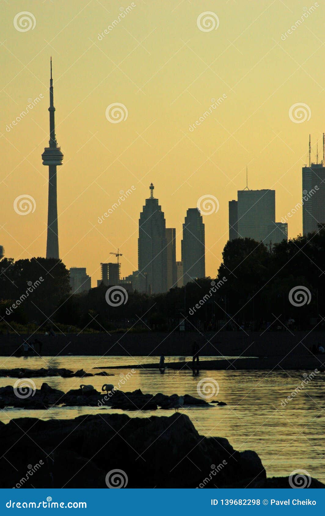 Toronto skyline stock photo. Image of highrise, canada - 139682298