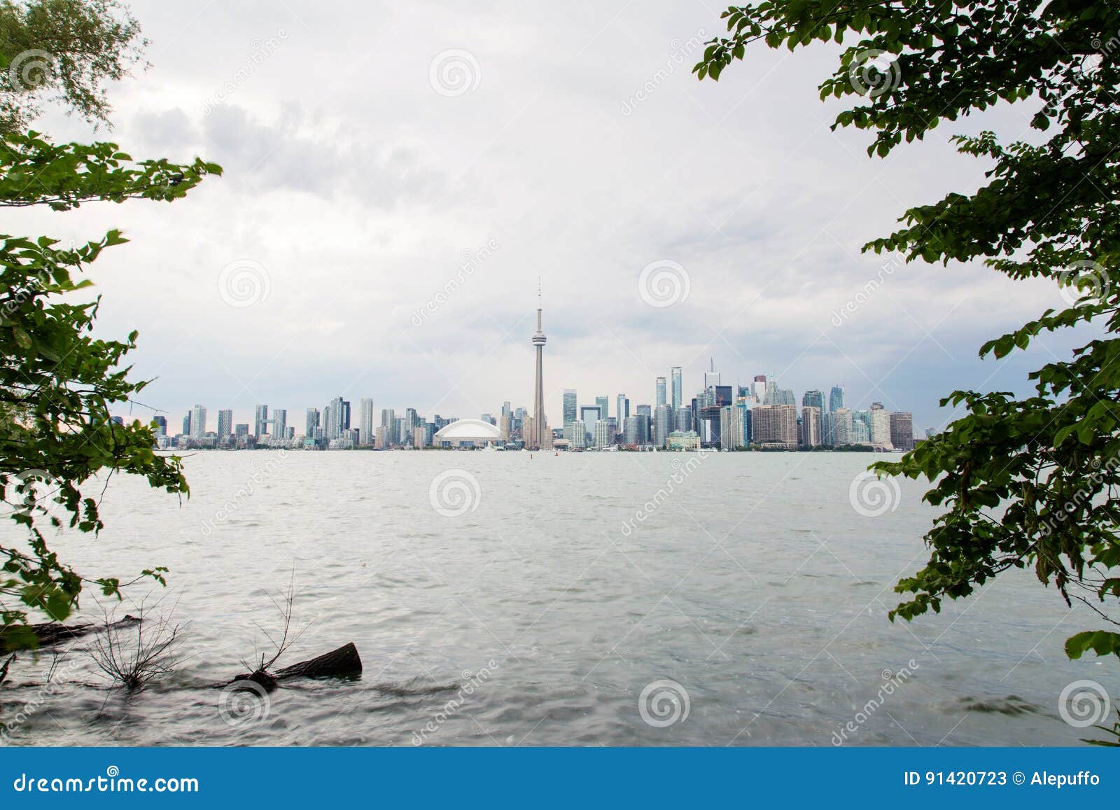 Toronto, skyline stock image. Image of view, urban, ontario - 91420723