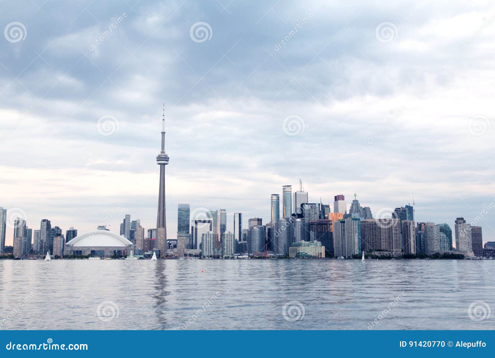 Toronto, skyline stock photo. Image of downtown, toronto - 91420770