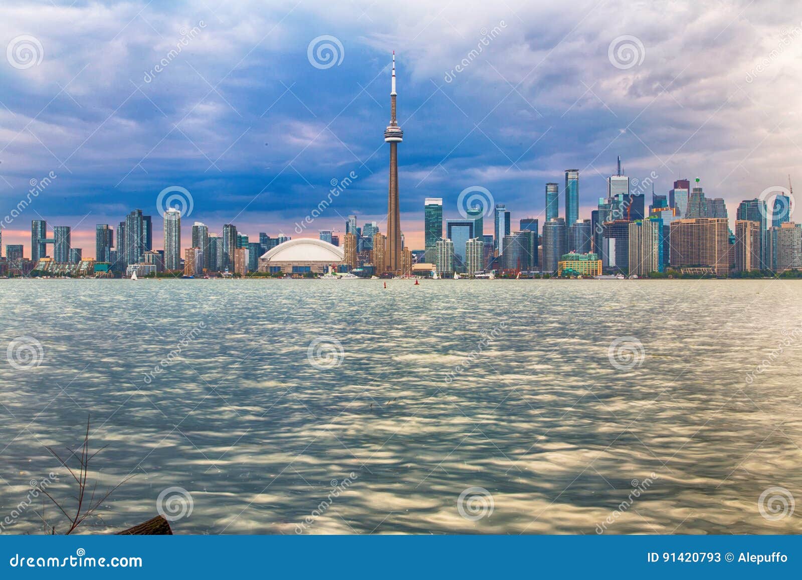 Toronto, skyline stock image. Image of canadian, city - 91420793