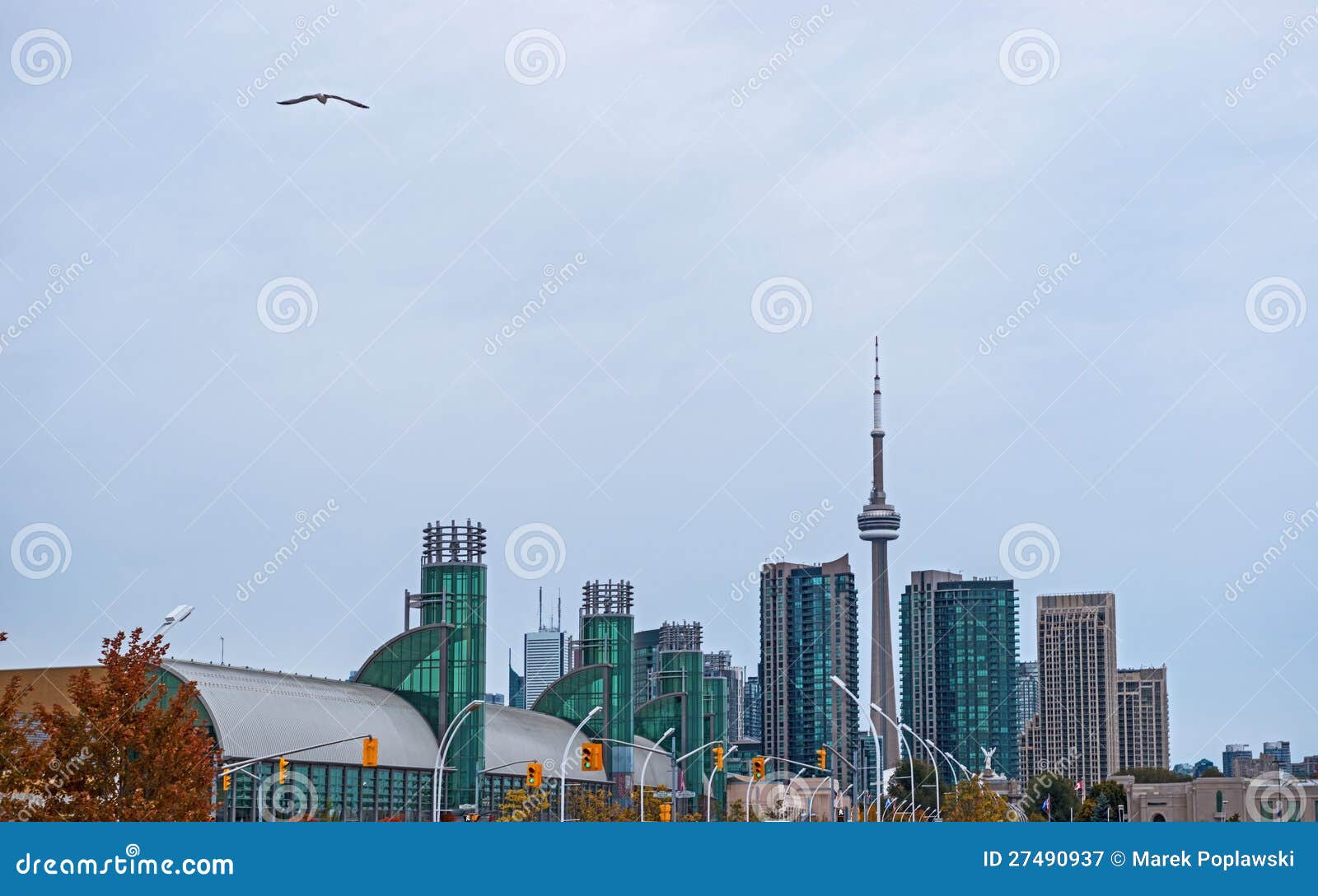 Toronto Skyline at Exhibition Place Editorial Photography - Image of ...