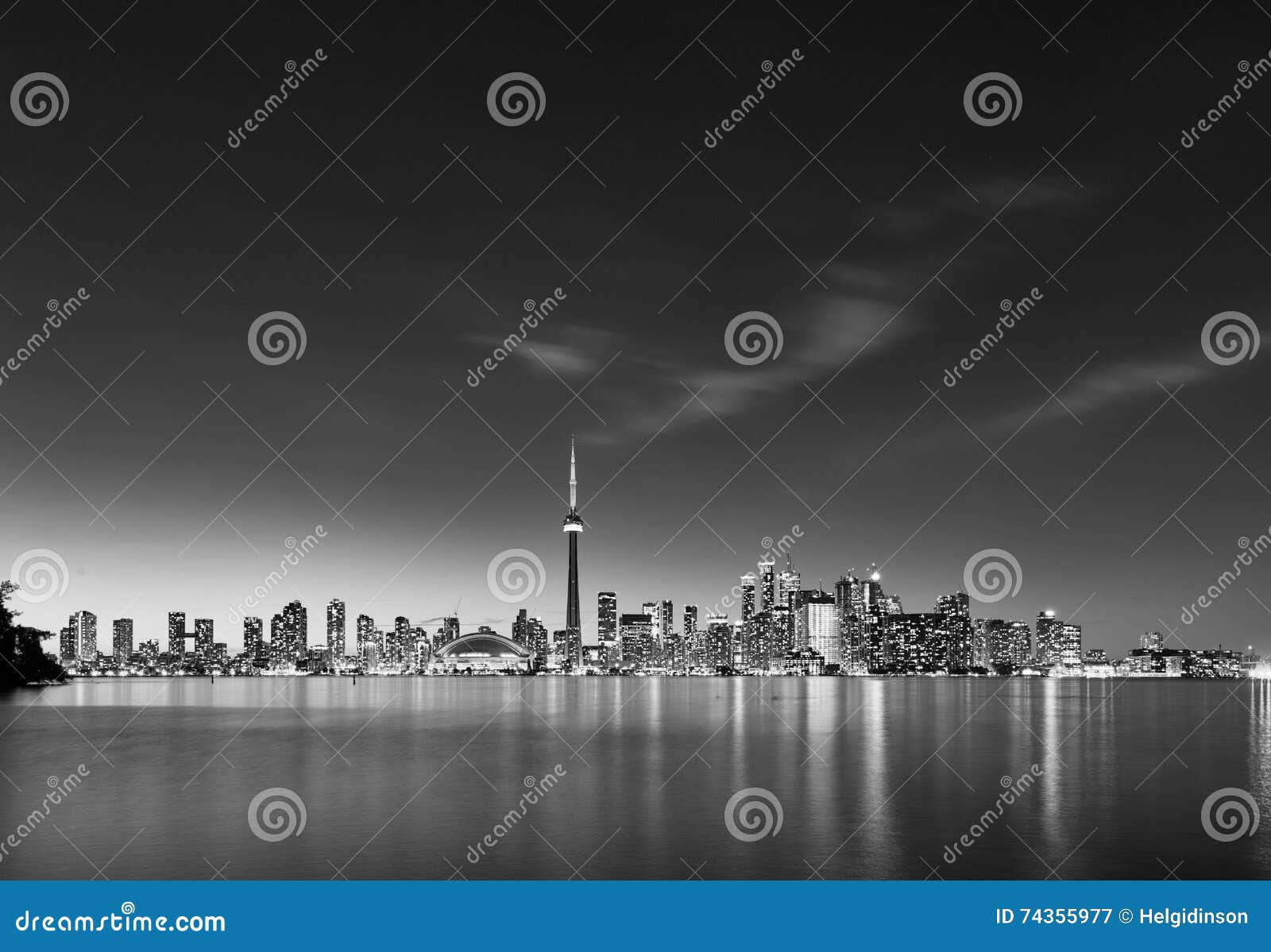Toronto Skyline stock image. Image of horizontal, canada - 74355977