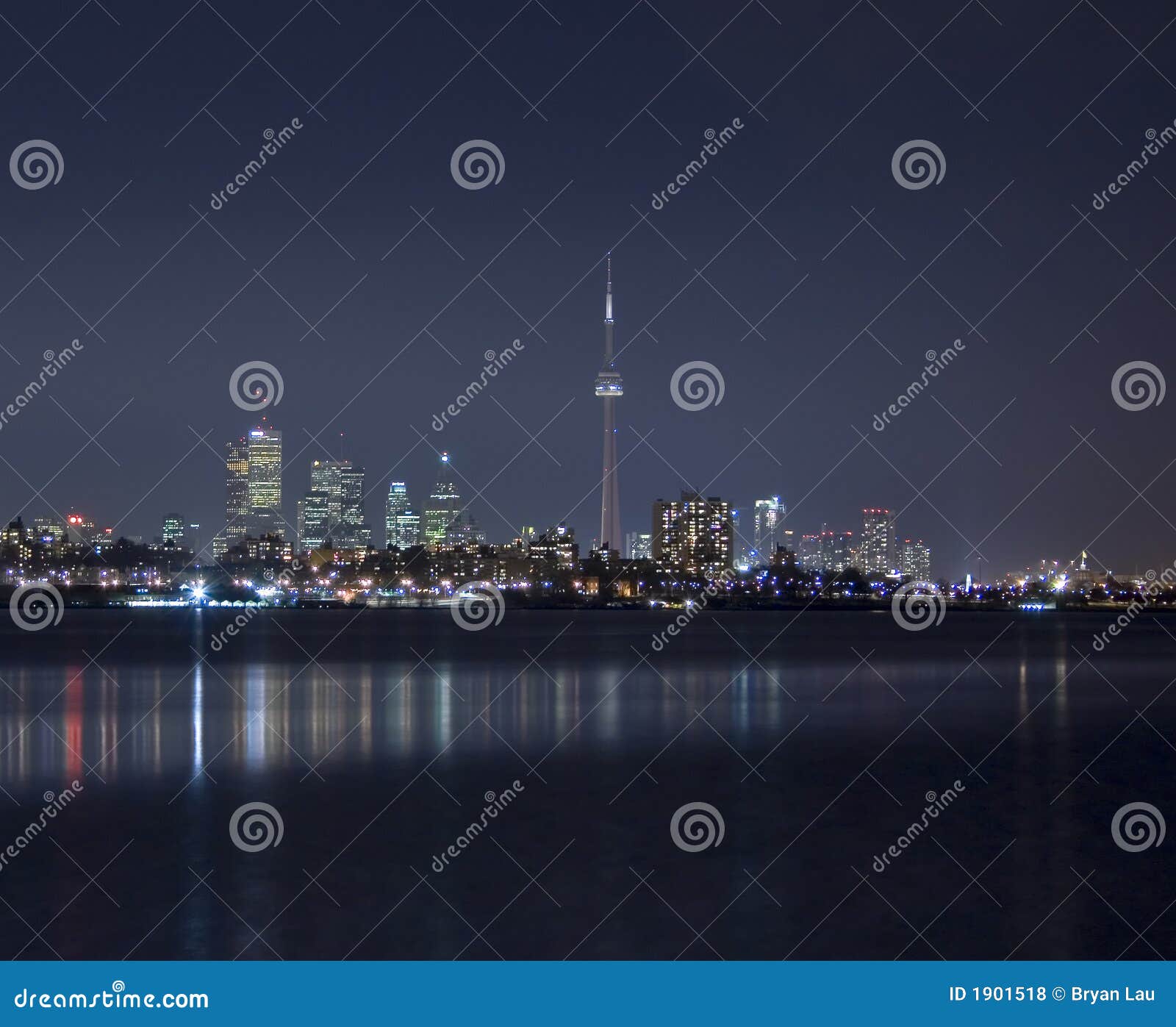 Toronto Skyline (Night) stock photo. Image of toronto - 1901518