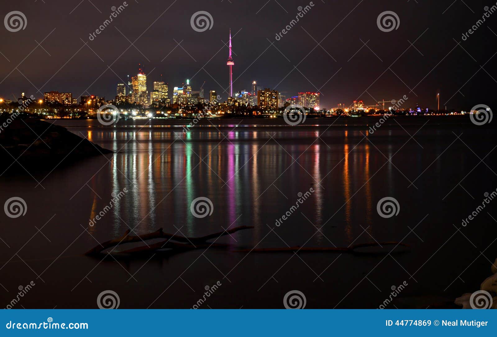 Toronto Skyline by Night stock image. Image of tour, tourist - 44774869