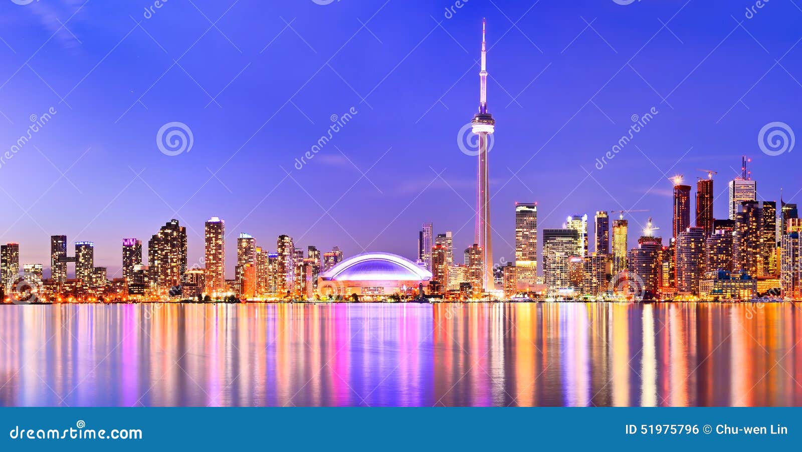Toronto Skyline in Ontario, Canada. Stock Photo - Image of building ...