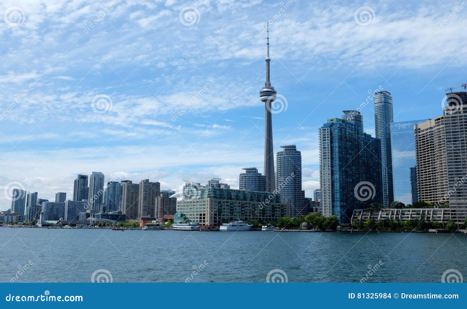 Toronto Skyline in Ontario, Canada. Stock Photo - Image of outdoors ...