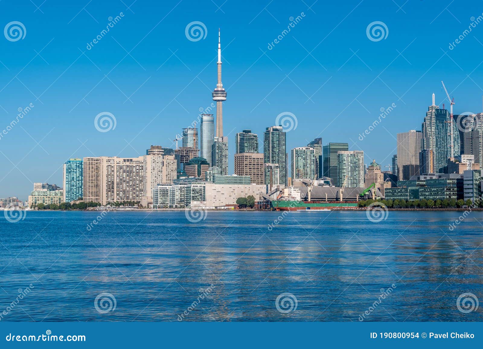 Toronto skyline stock photo. Image of vacation, corporate - 190800954
