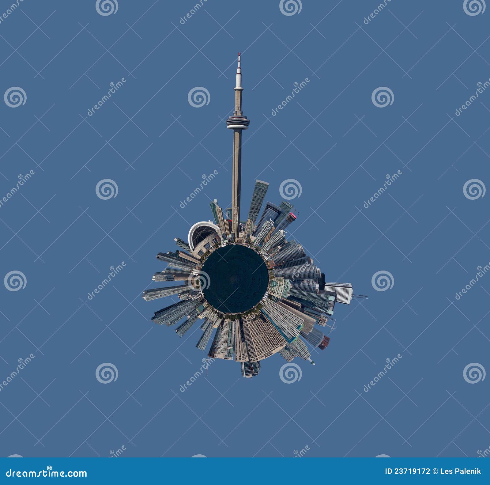 Toronto Skyline in Spherical View Editorial Photography - Image of ...