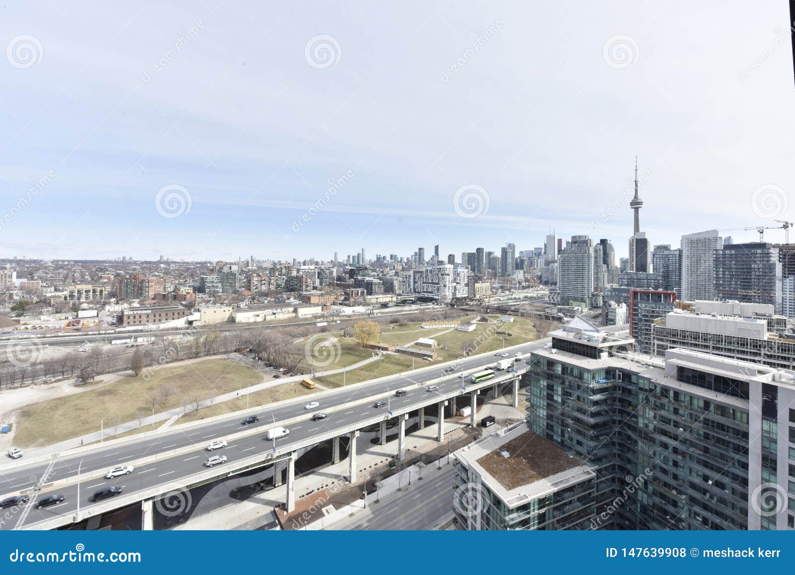 Toronto skyline view stock photo. Image of view, downtown - 147639908