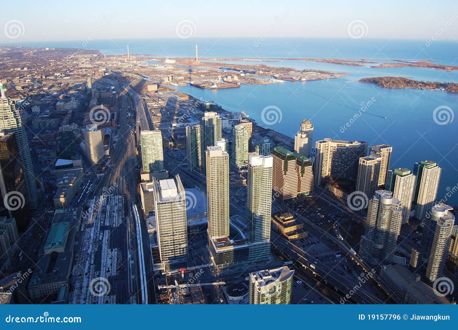 Toronto Skyscrapers and Harbor Stock Photo - Image of city, skyscraper ...