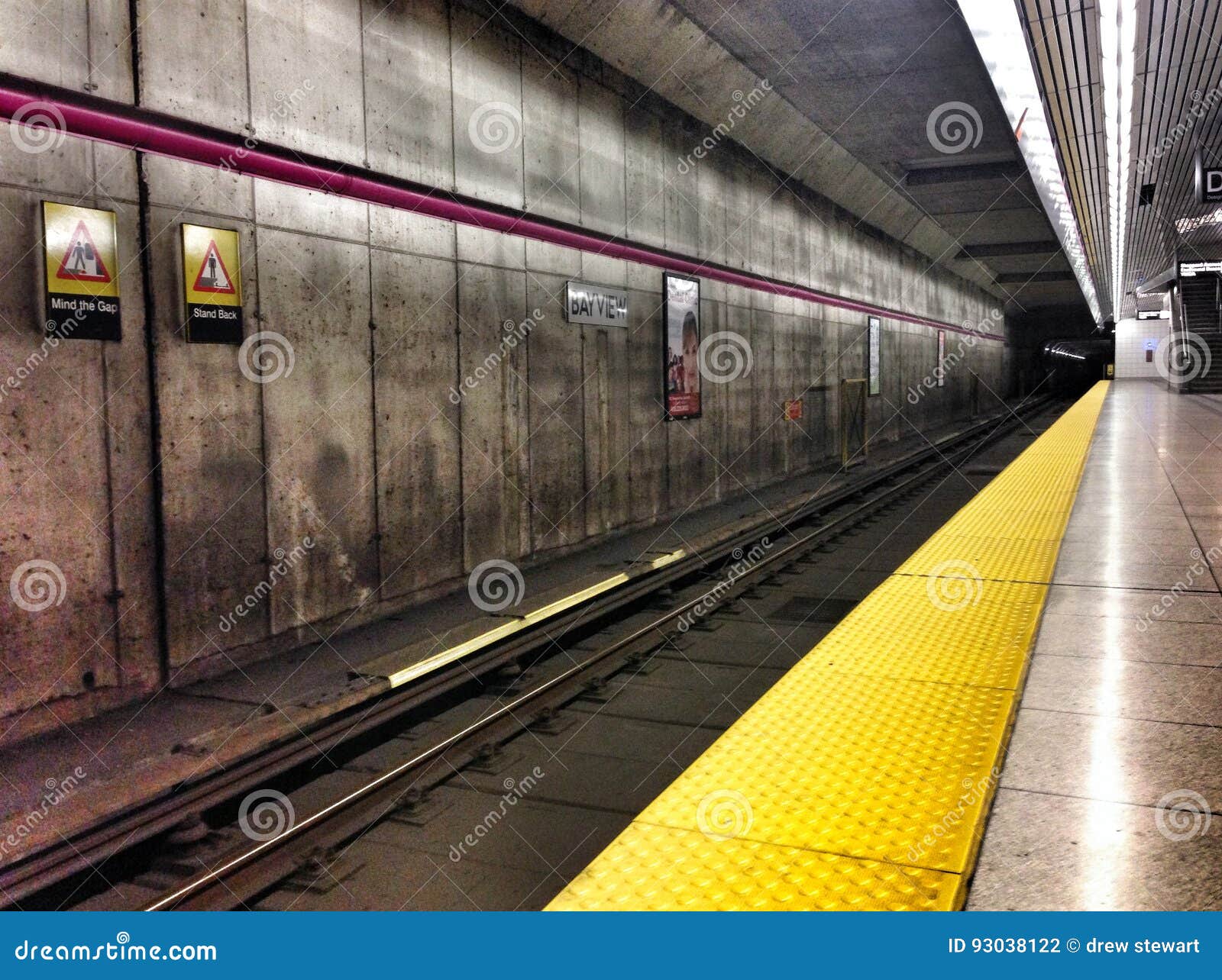 Toronto Subway Station stock photo. Image of platform - 93038122