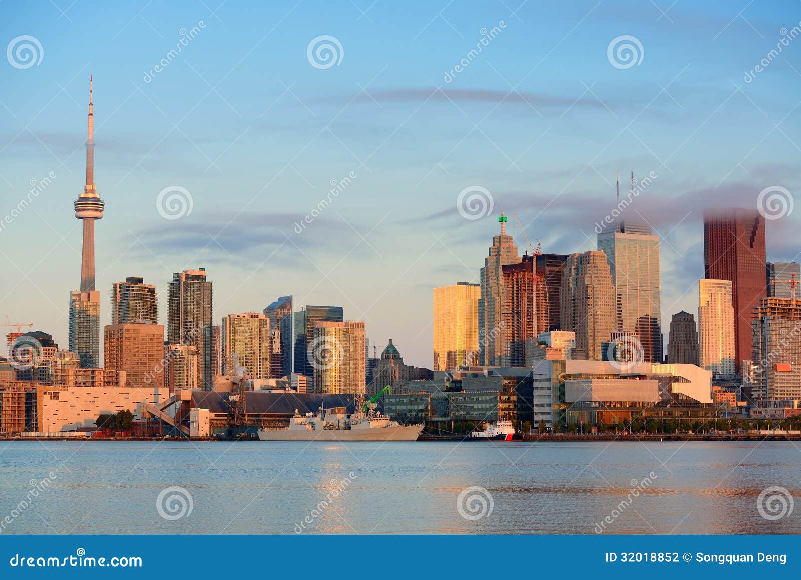Toronto sunrise stock photo. Image of horizontal, cityscape - 32018852