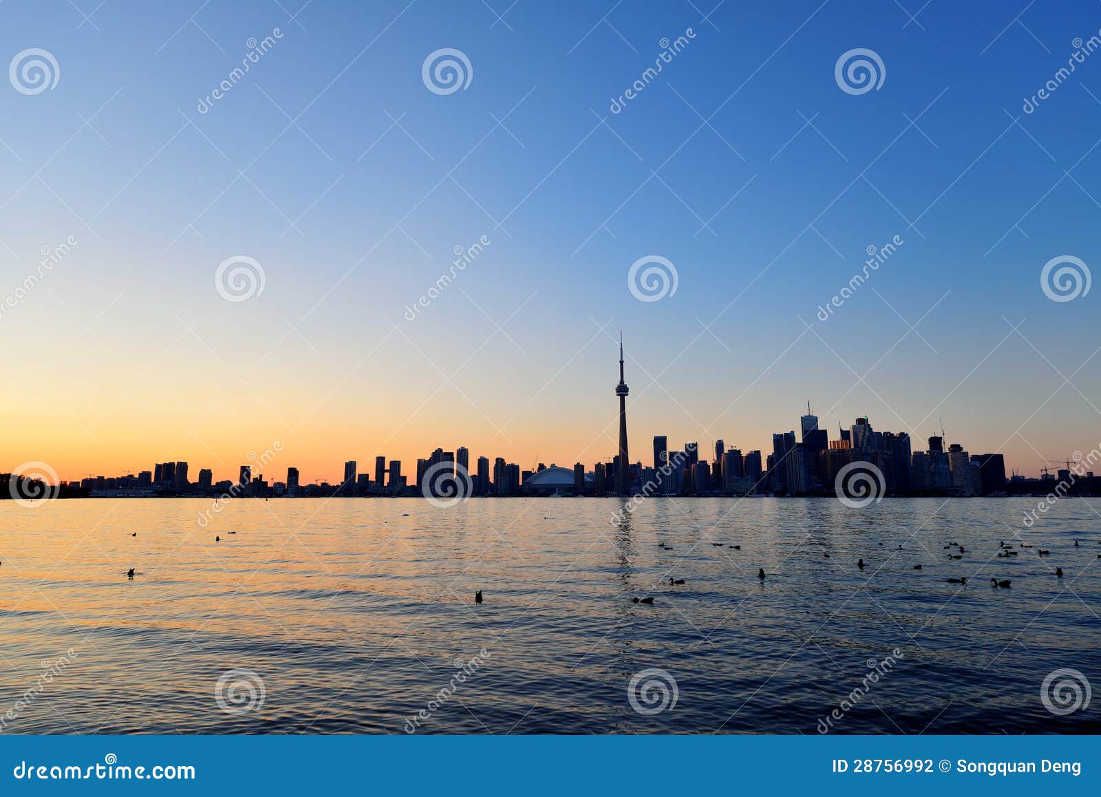 Toronto sunset stock photo. Image of landmark, financial - 28756992