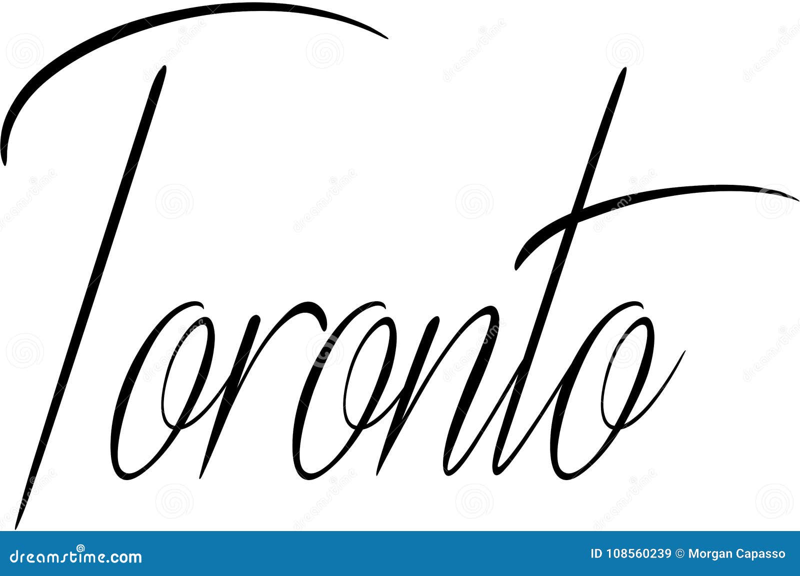 Toronto Text Sign Illustration Stock Illustration - Illustration of ...