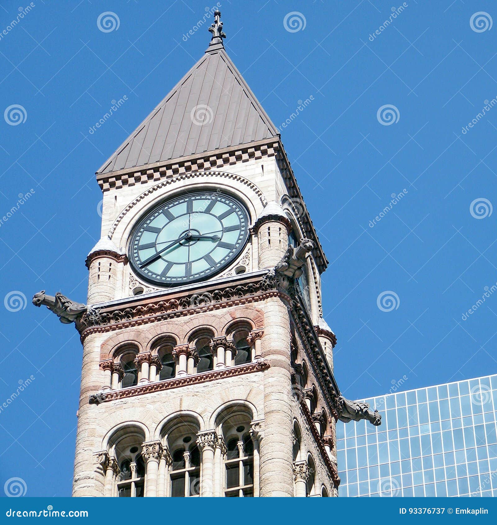 Toronto Top of Clock Tower 2010 Stock Image - Image of blue, ontario ...