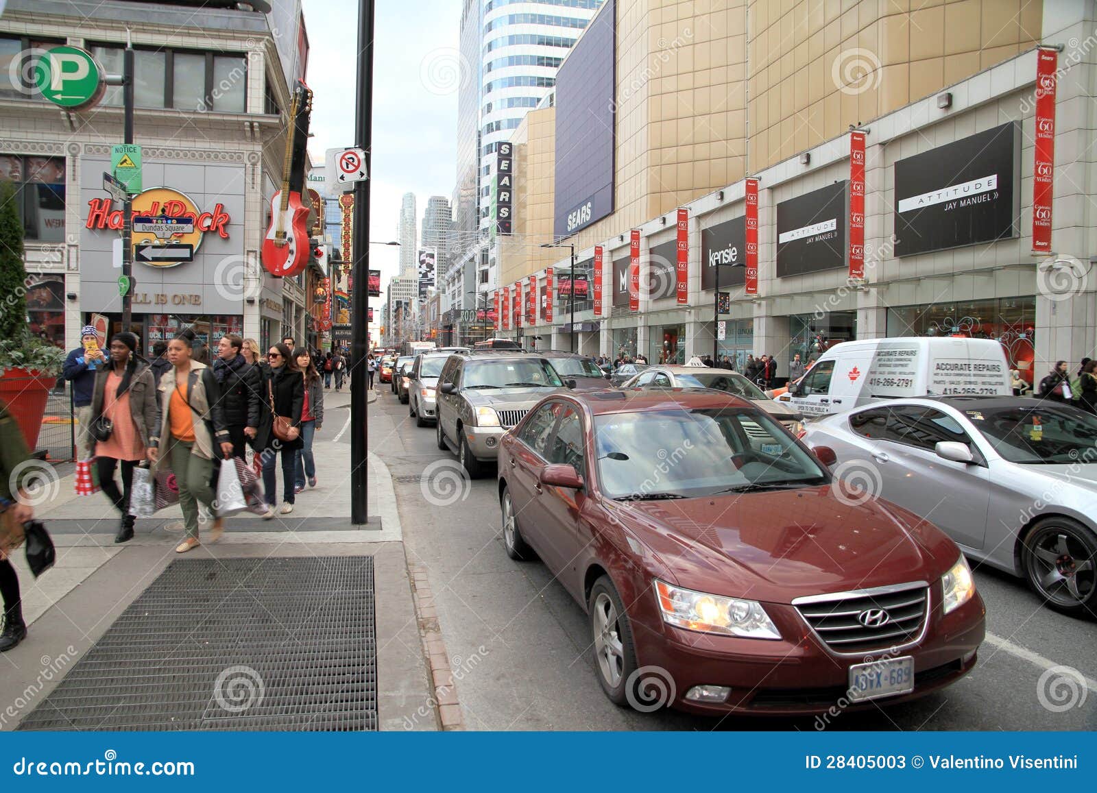 Toronto Traffic editorial stock photo. Image of modern - 28405003