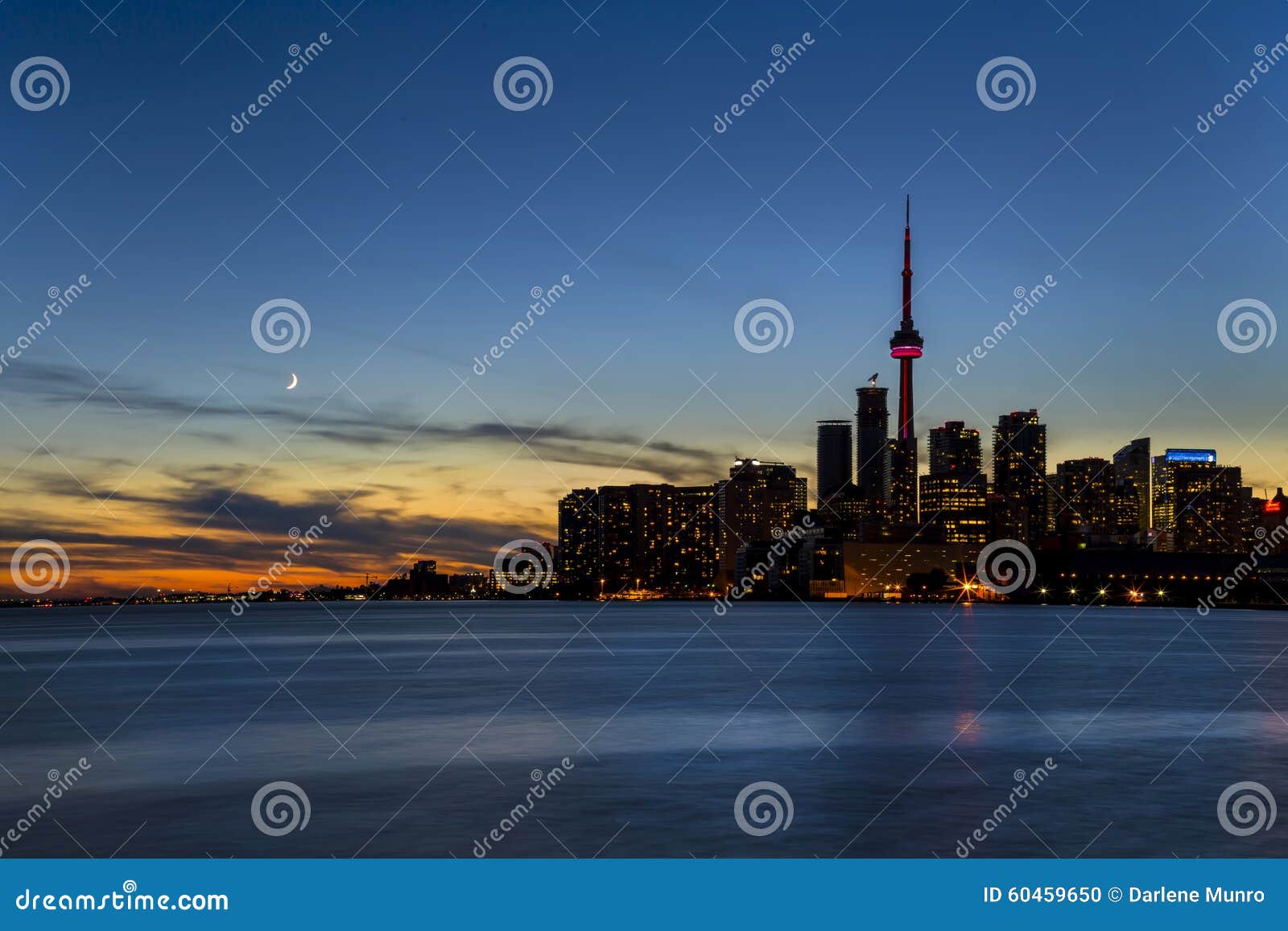 Toronto Twilight editorial image. Image of canadian, reflection - 60459650