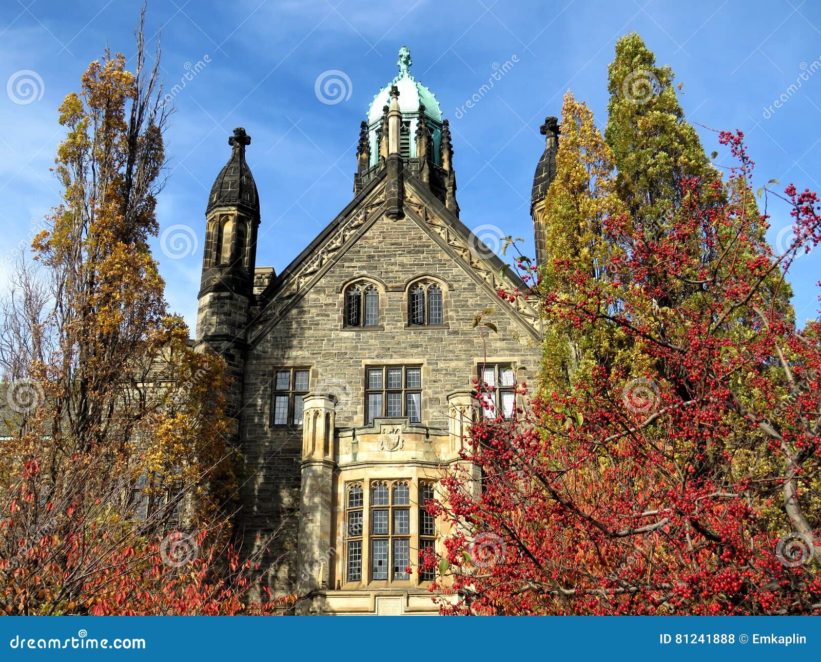 Toronto University Facade of Trinity College 2016 Editorial Stock Photo ...
