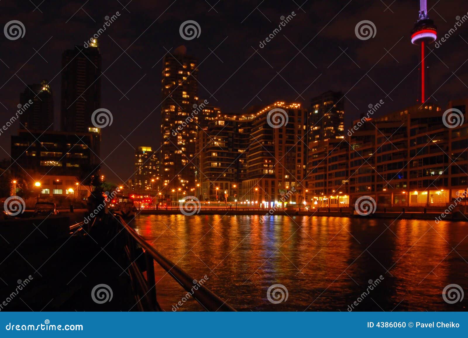 Toronto water front stock photo. Image of downtown, skyscrapers - 4386060