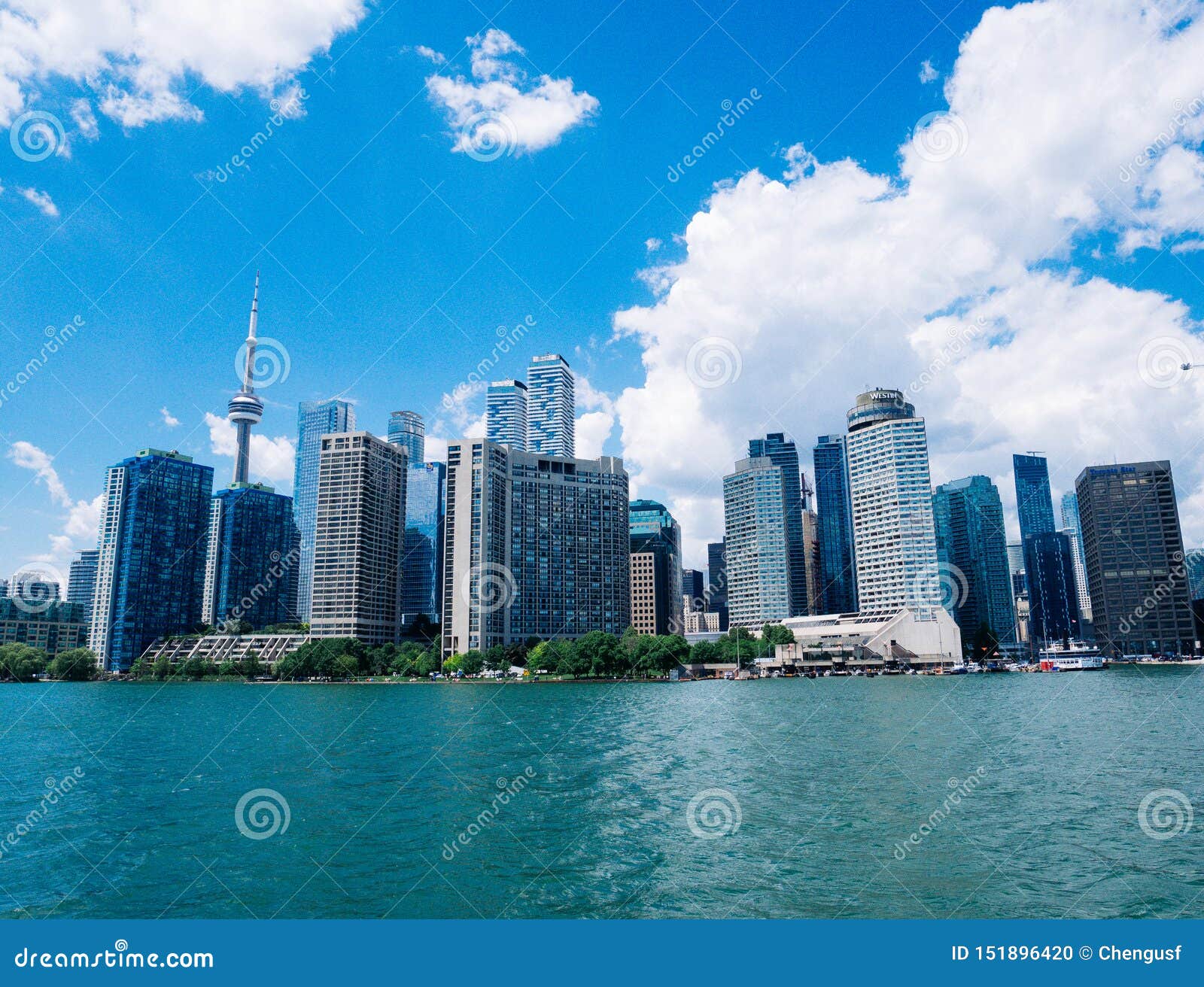 Toronto Waterfront Landscape Stock Photo - Image of evening, angle ...