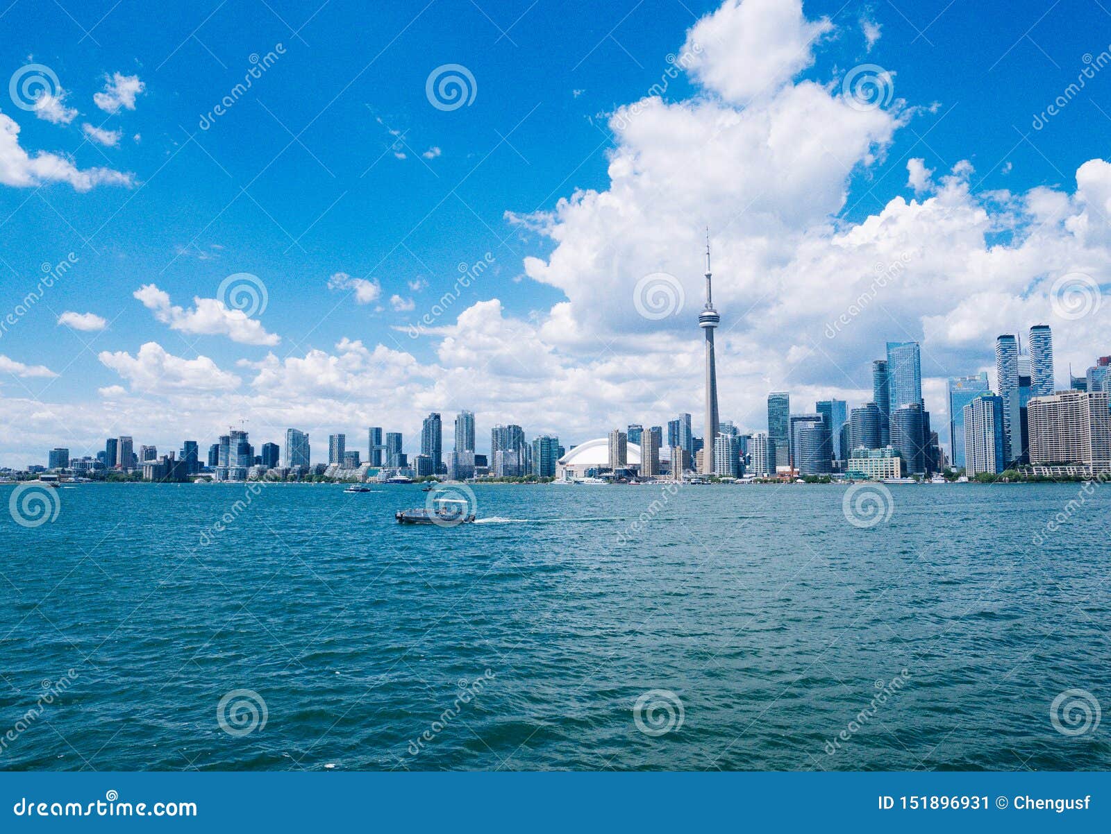 Toronto Waterfront Landscape Stock Image - Image of colorful, airport ...