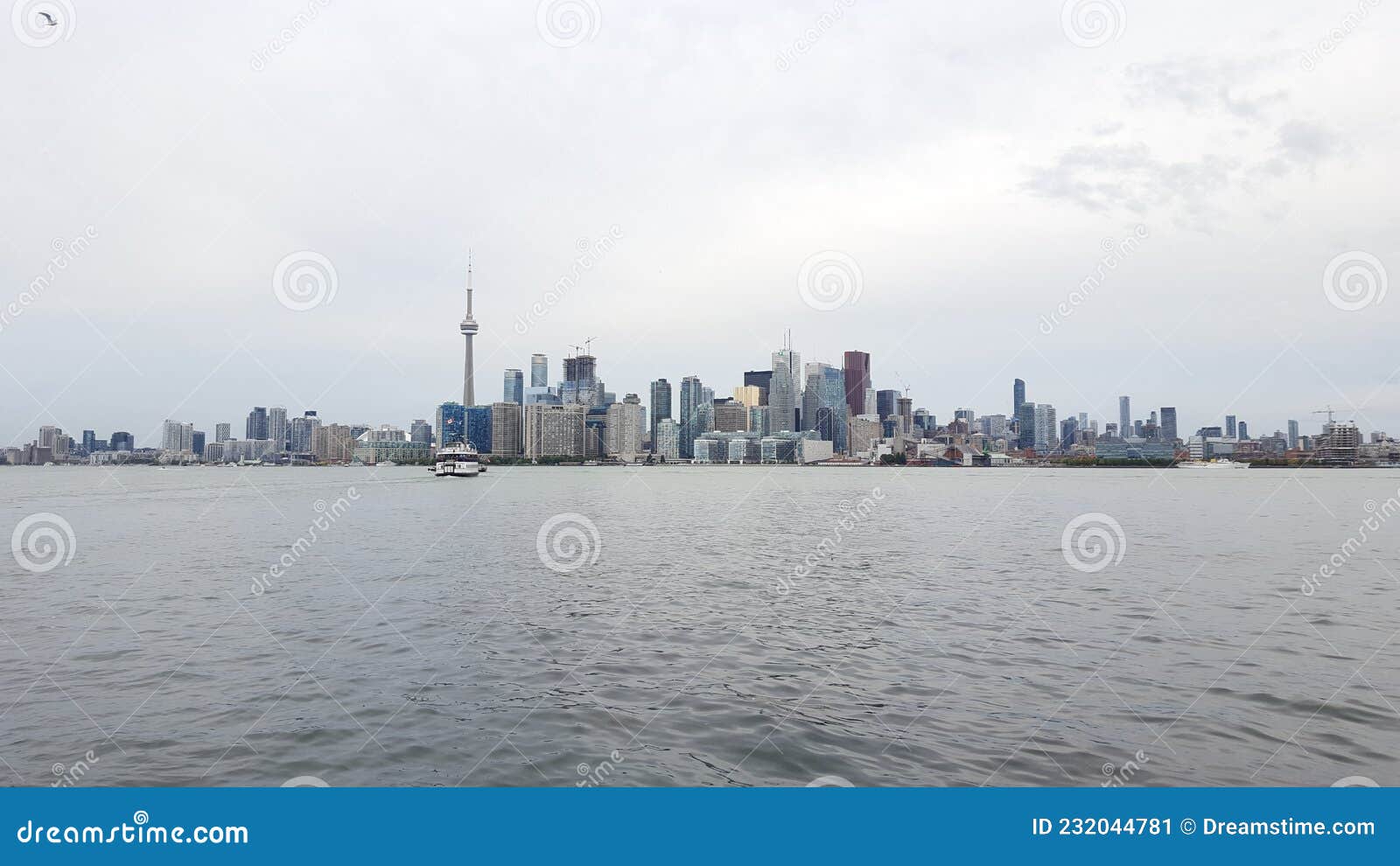 Toronto waterfront view stock image. Image of tower - 232044781