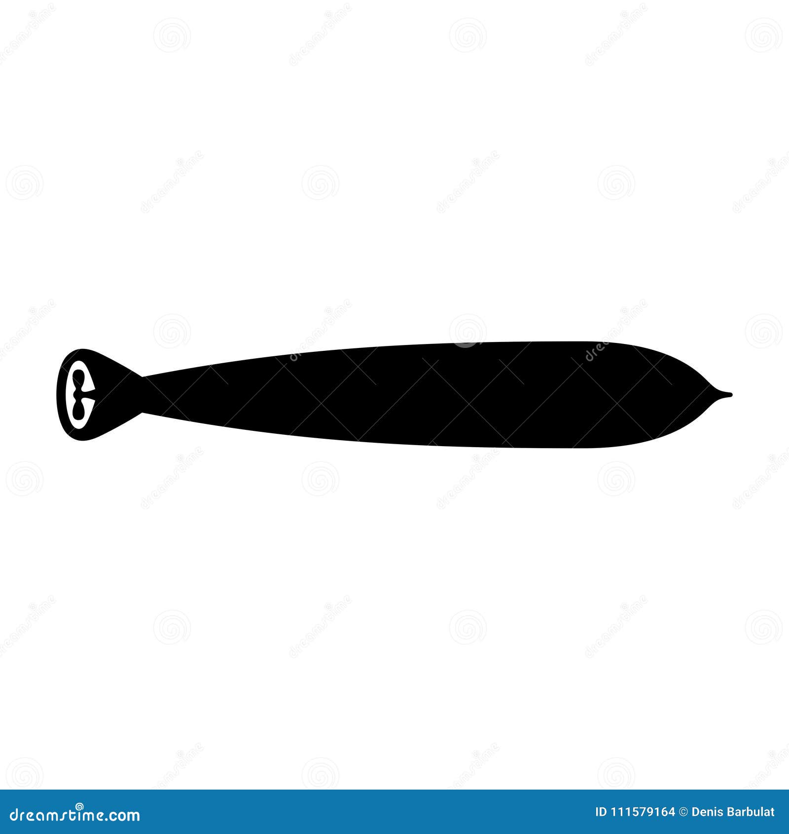 Torpedo stock vector. Illustration of water, weapon - 111579164