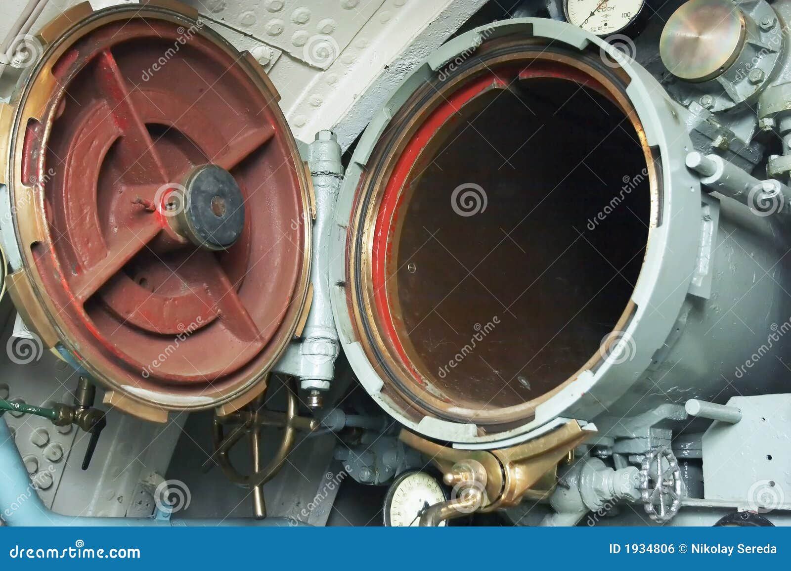 Torpedo device stock photo. Image of lock, copper, museum - 1934806