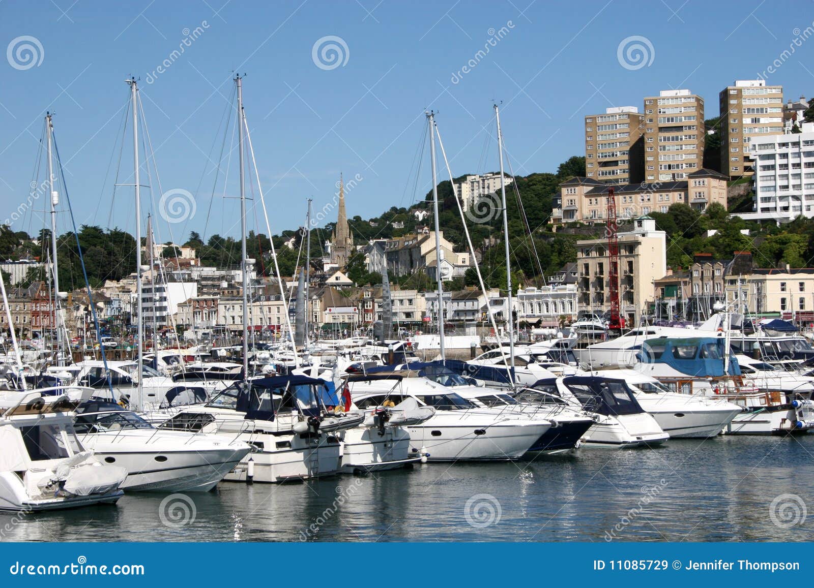 Torquay harbour stock image. Image of catamaran, harbour - 11085729