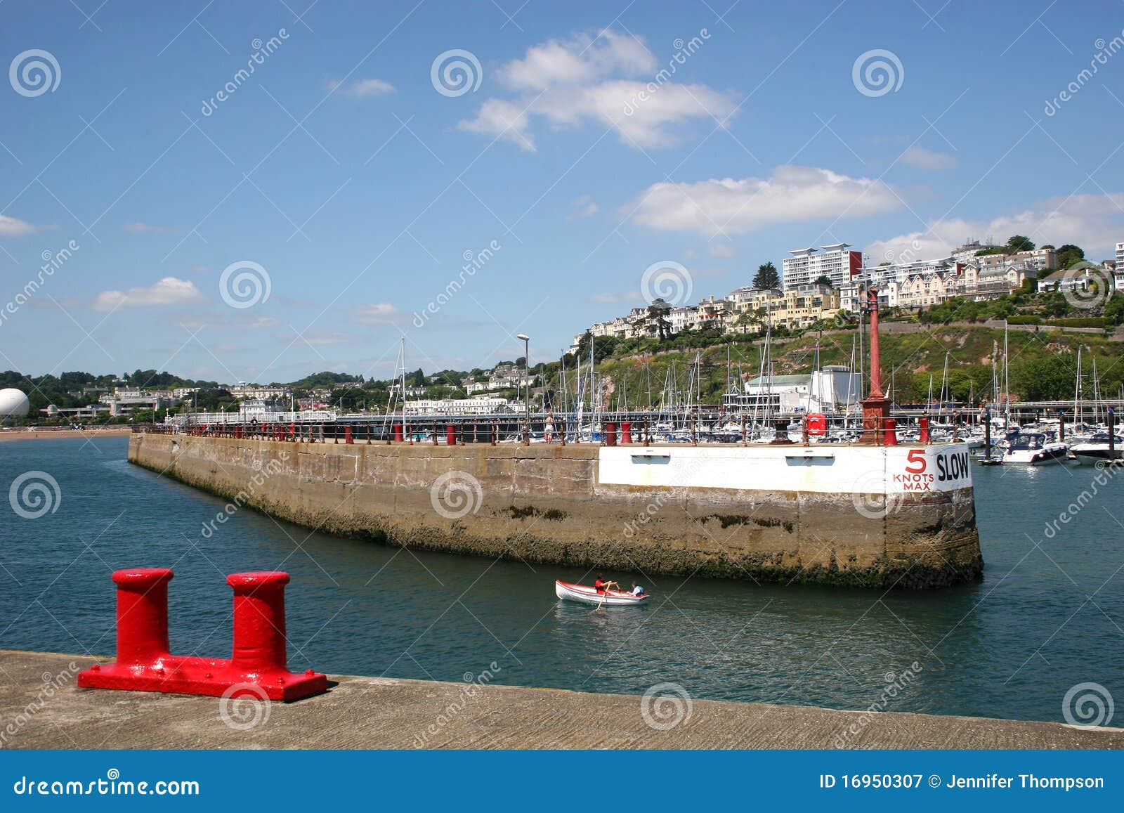 Torquay harbour stock image. Image of yacht, mooring - 16950307