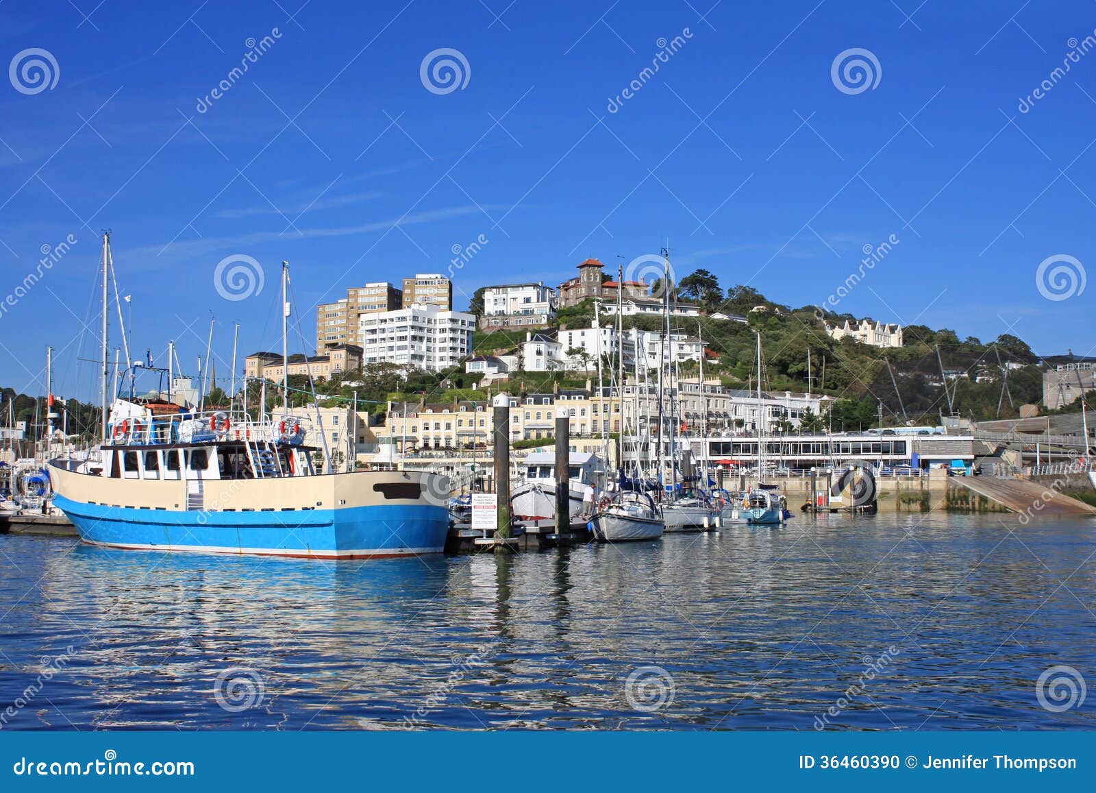 Torquay Harbour stock photo. Image of seaside, wall, port - 36460390