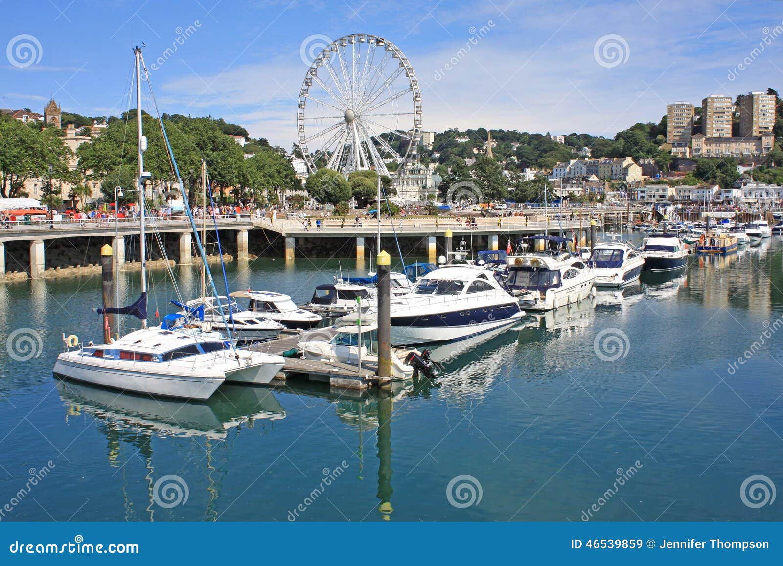 Torquay Harbour stock image. Image of houses, mind, warning - 46539859