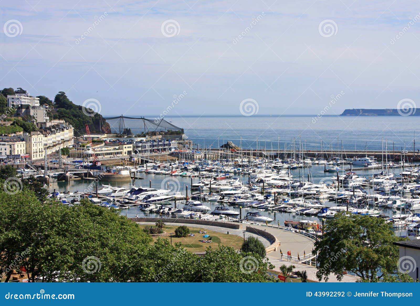 Torquay Harbour stock photo. Image of entering, church - 43992292