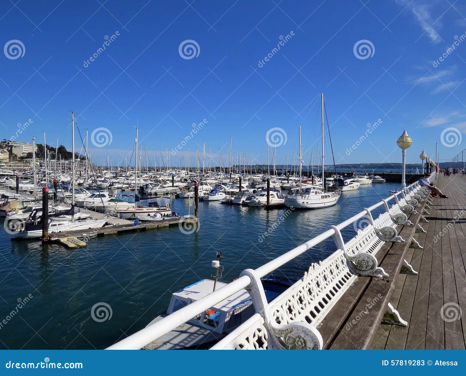 Torquay Marina bay editorial stock photo. Image of seaside - 57819283