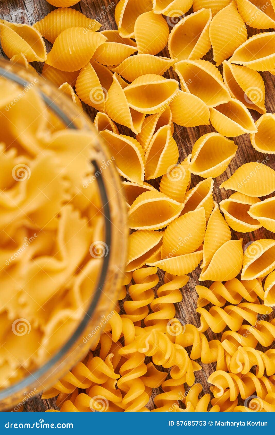 Torr Pasta Av Olika Former Och Typer Fotografering för Bildbyråer ...