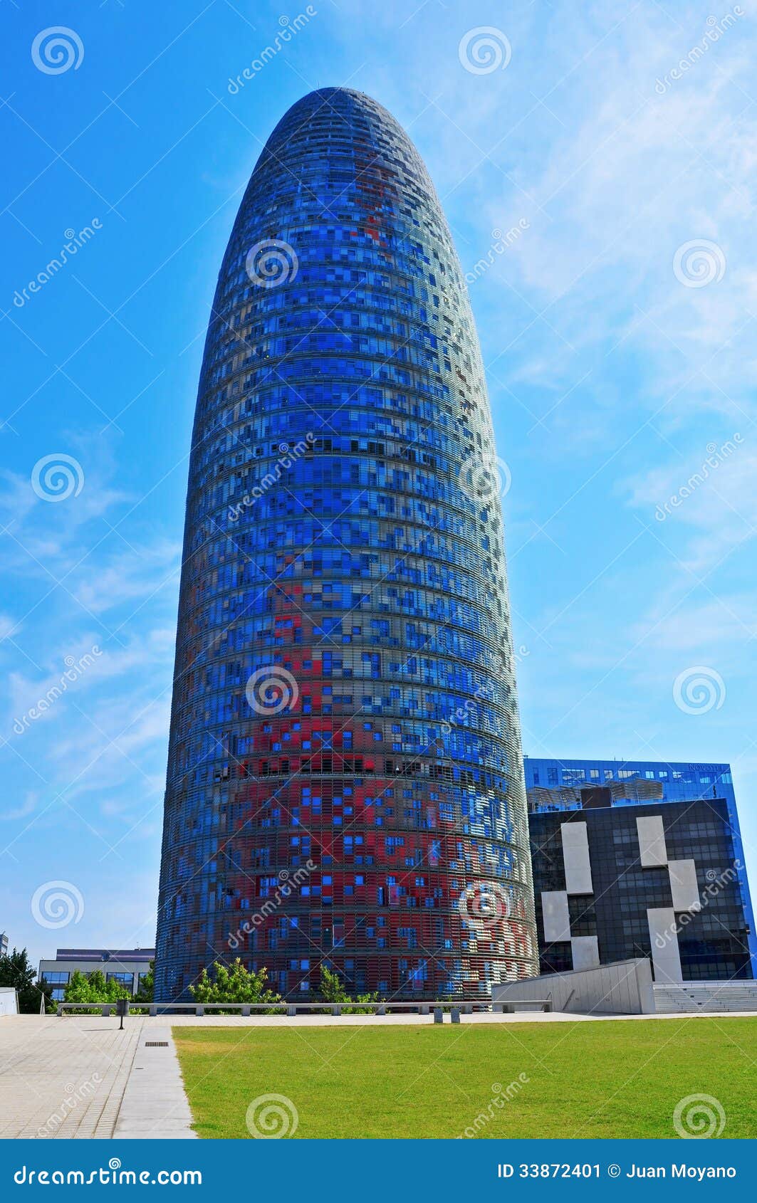 Torre Agbar in Barcelona, Spain Editorial Photo - Image of catalonia ...