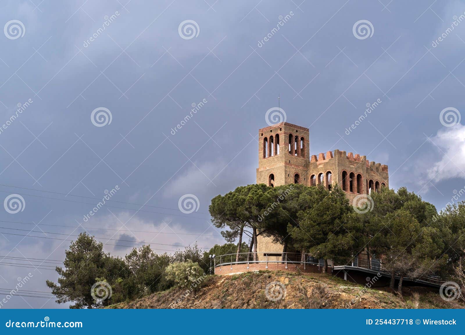 Torre Baro Tower in Barcelona, Spain Stock Photo - Image of lookout ...