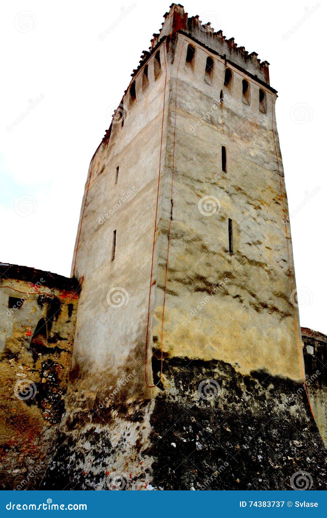 Torre Da Igreja Fortificada Codlea Imagem de Stock - Imagem de castelo ...