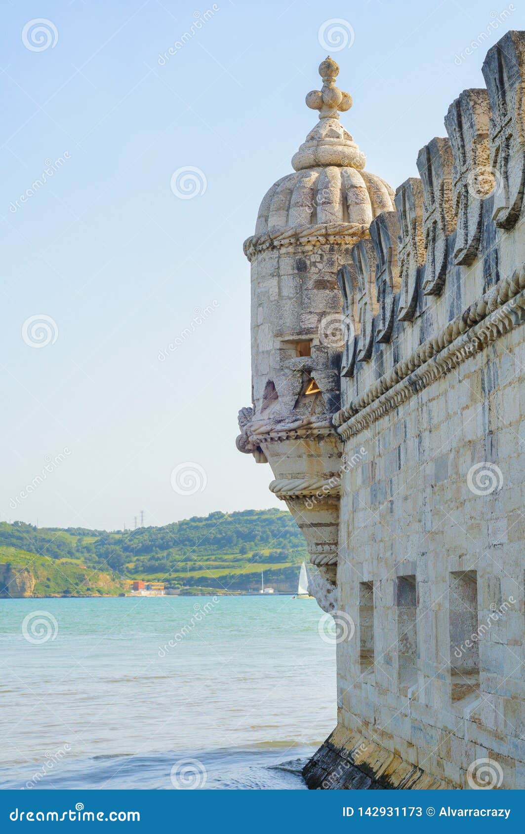 Torre De Belem - Tower in Lisbon, Portugal. Stock Image - Image of fort ...