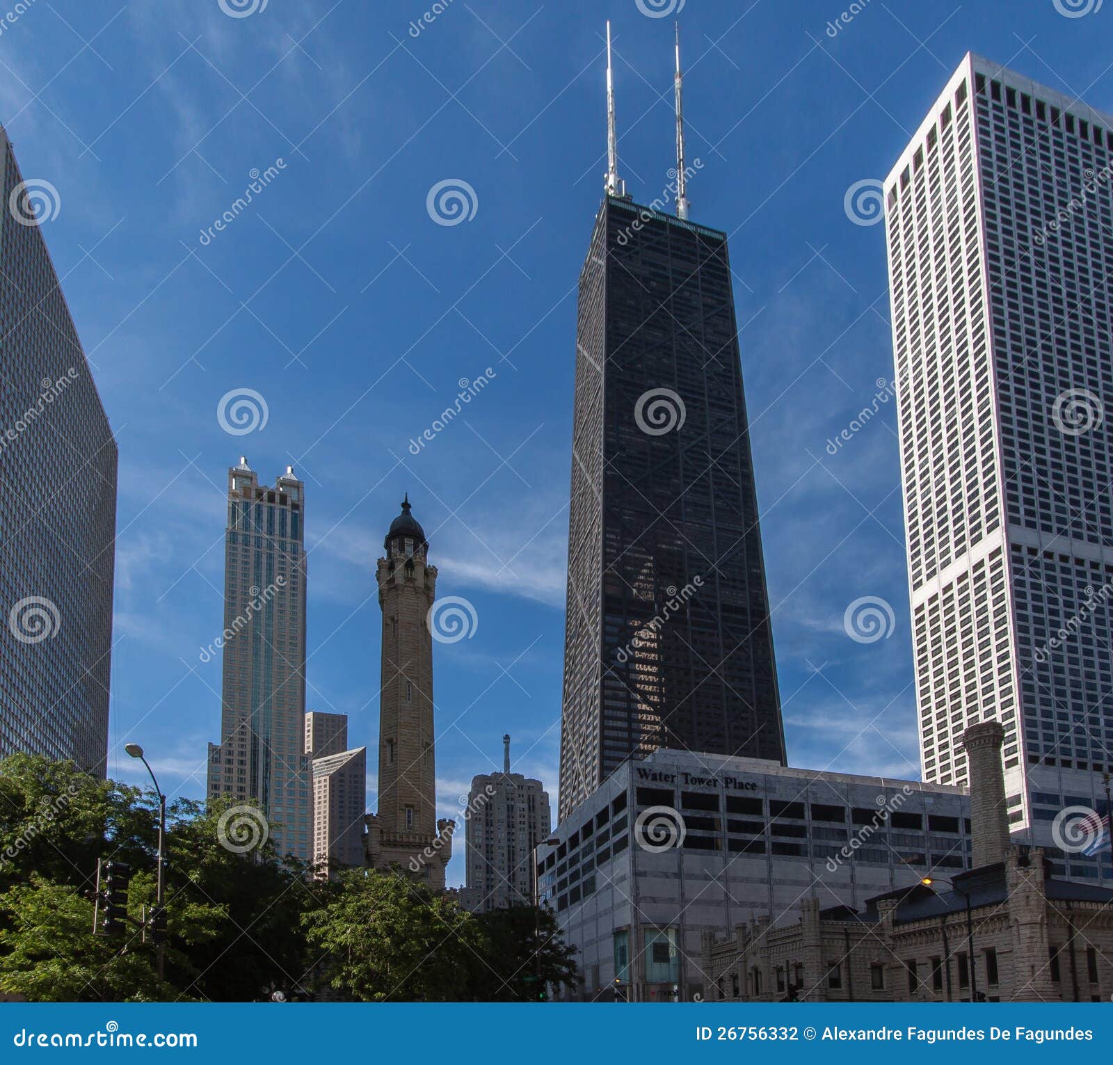 Torre De Centro Chicago De Juan Hancock Fotografía editorial - Imagen ...