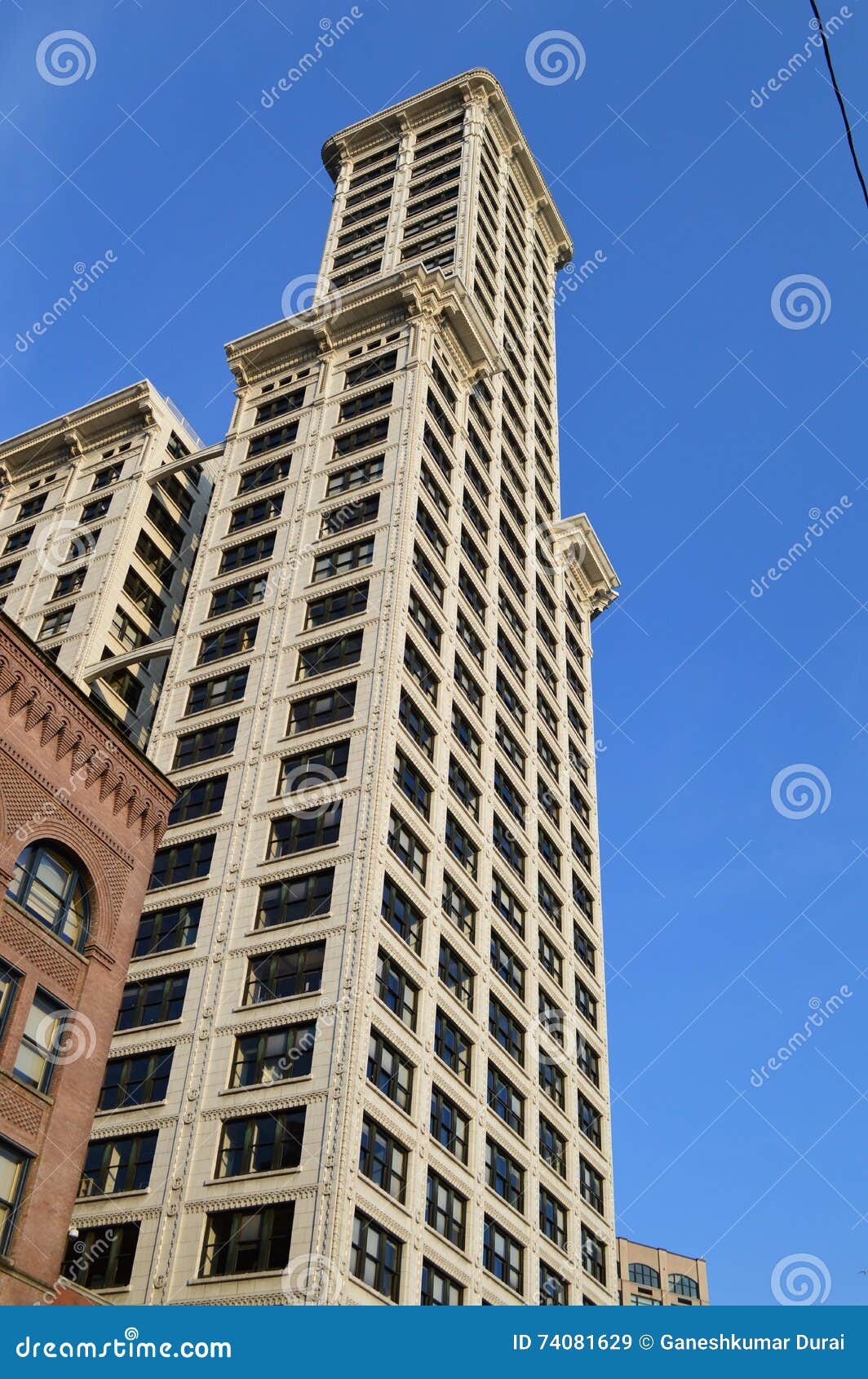 Torre de Smith en Seattle imagen de archivo editorial. Imagen de parque ...