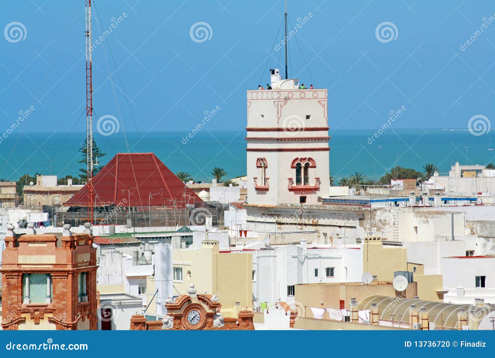 Torre de Tavira, Cádiz foto de archivo. Imagen de viewpoint - 13736720