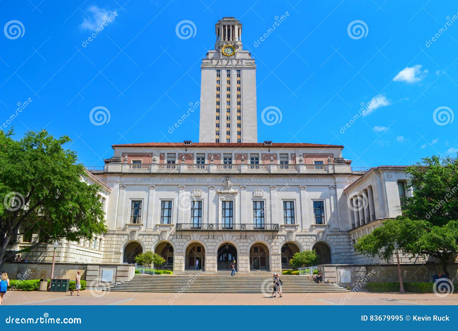 Torre De UT Na Universidade De Texas Austin College Campus Imagem ...