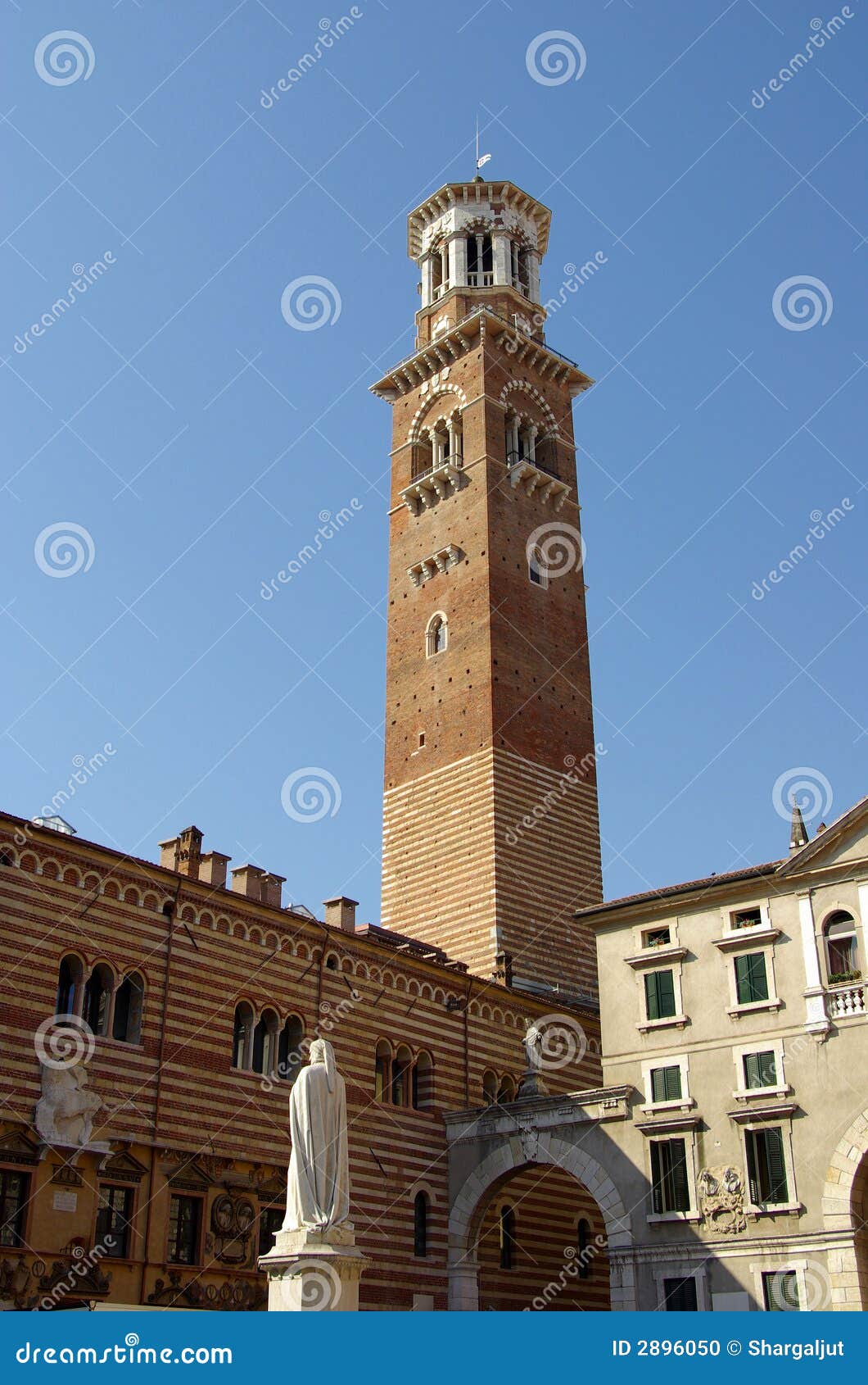 Torre Dei Lamberti - Verona Stock Photo - Image of tower, veneto: 2896050