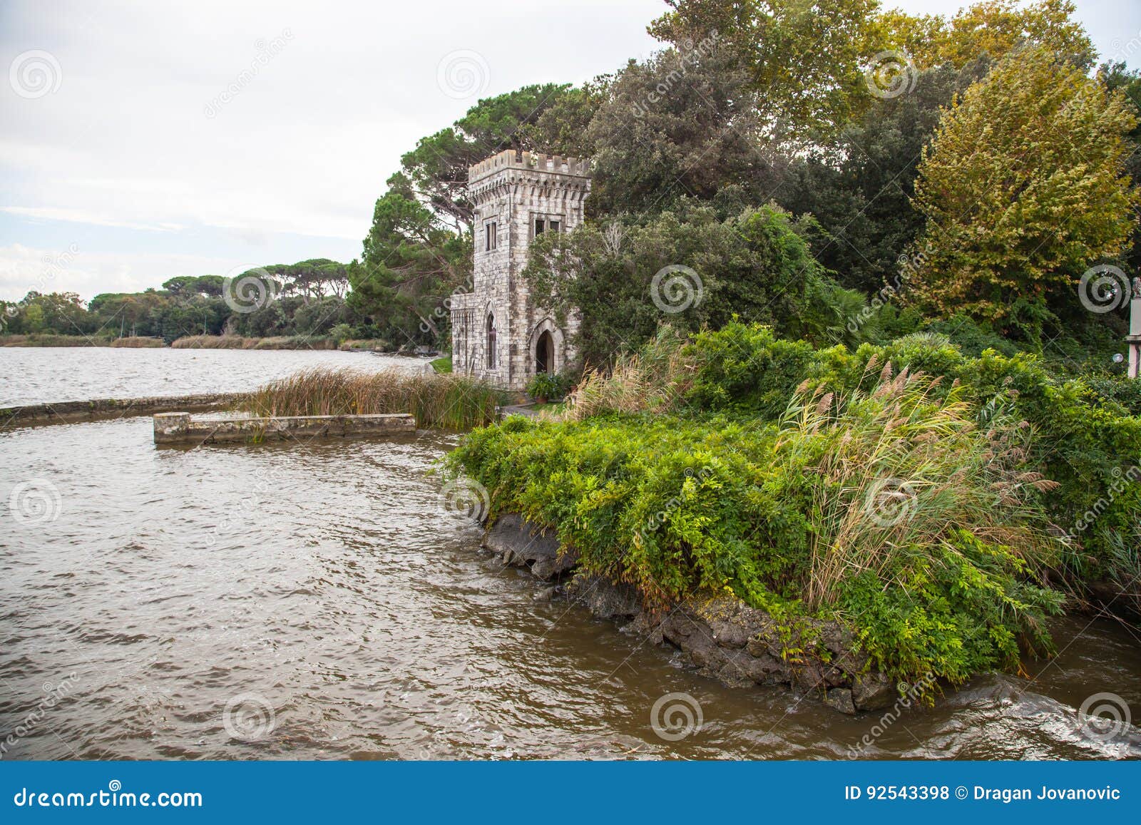 Torre del lago view stock photo. Image of summer, travel - 92543398