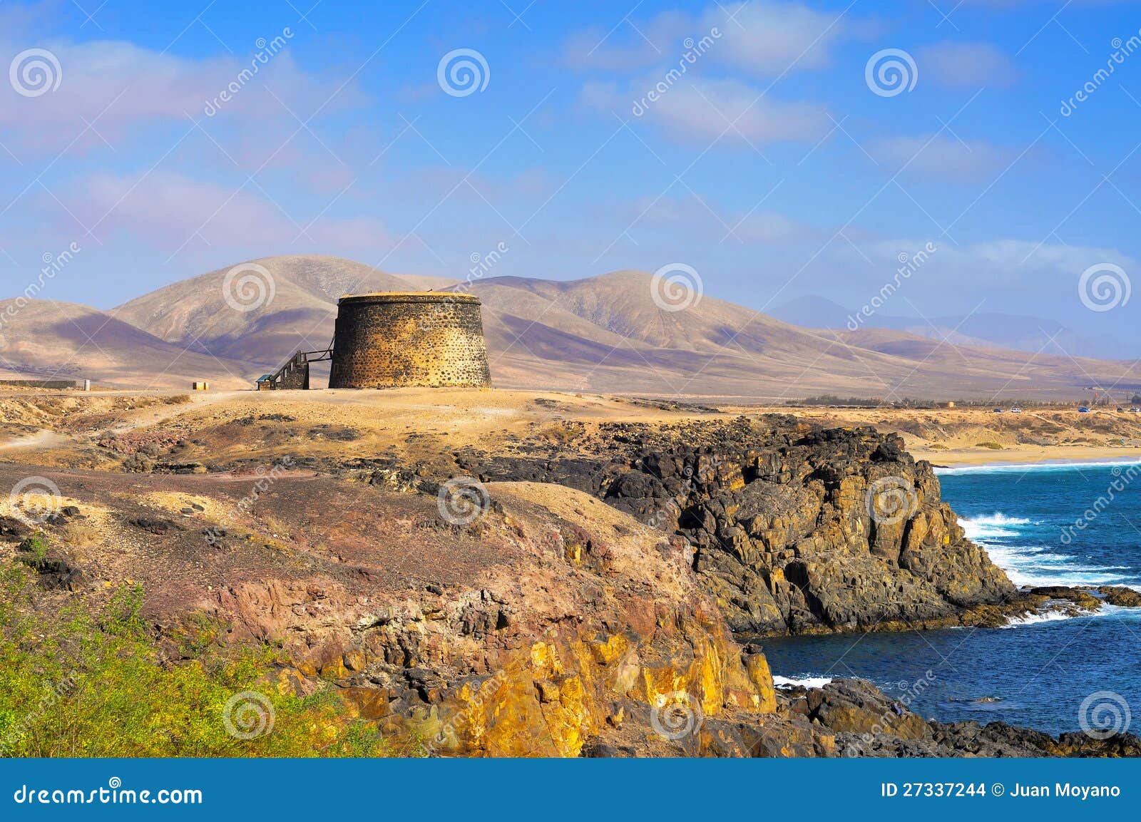 Torre Del Toston Castle in El Cotillo Stock Photo - Image of oliva ...