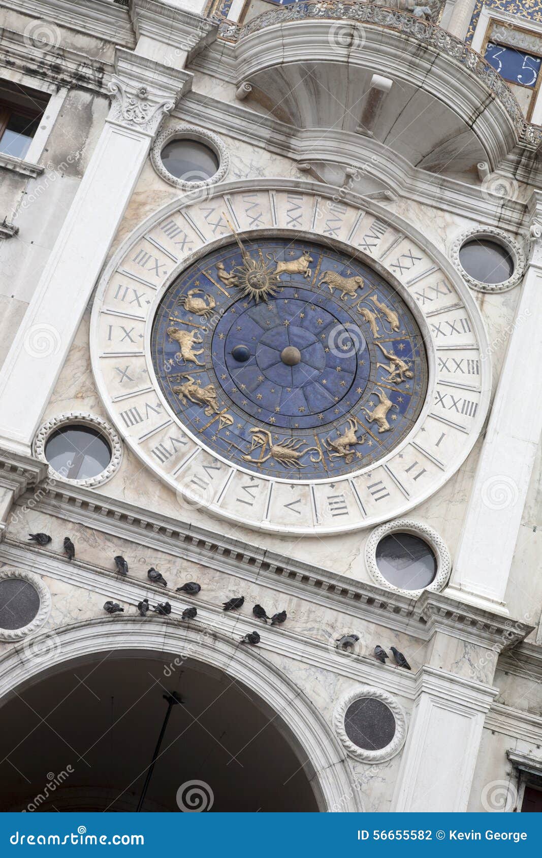 Torre Dell Orologio - Clock Tower, Venice Stock Photo - Image of dell ...