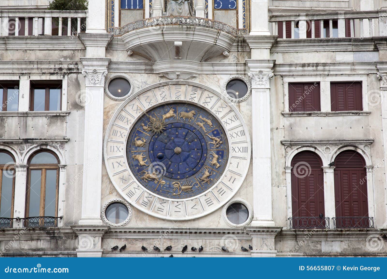 Torre Dell Orologio - Clock Tower, Venice Stock Image - Image of clock ...