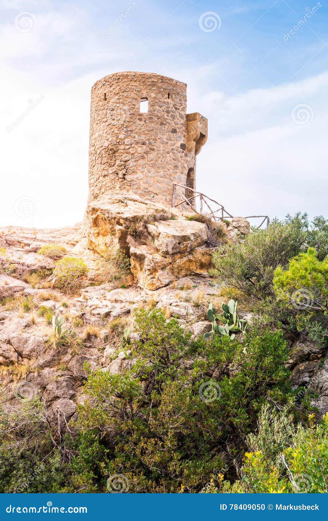 Torre Des Verger Viewpoint, Majorca Stock Photo - Image of holiday ...